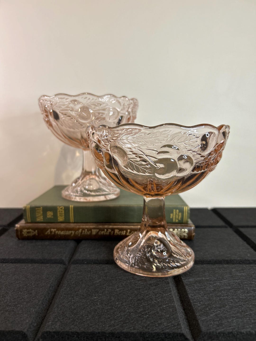 Pair | Josef Inwald Pink Barolac Pedestal Bowls by Rudolf Schroter ...