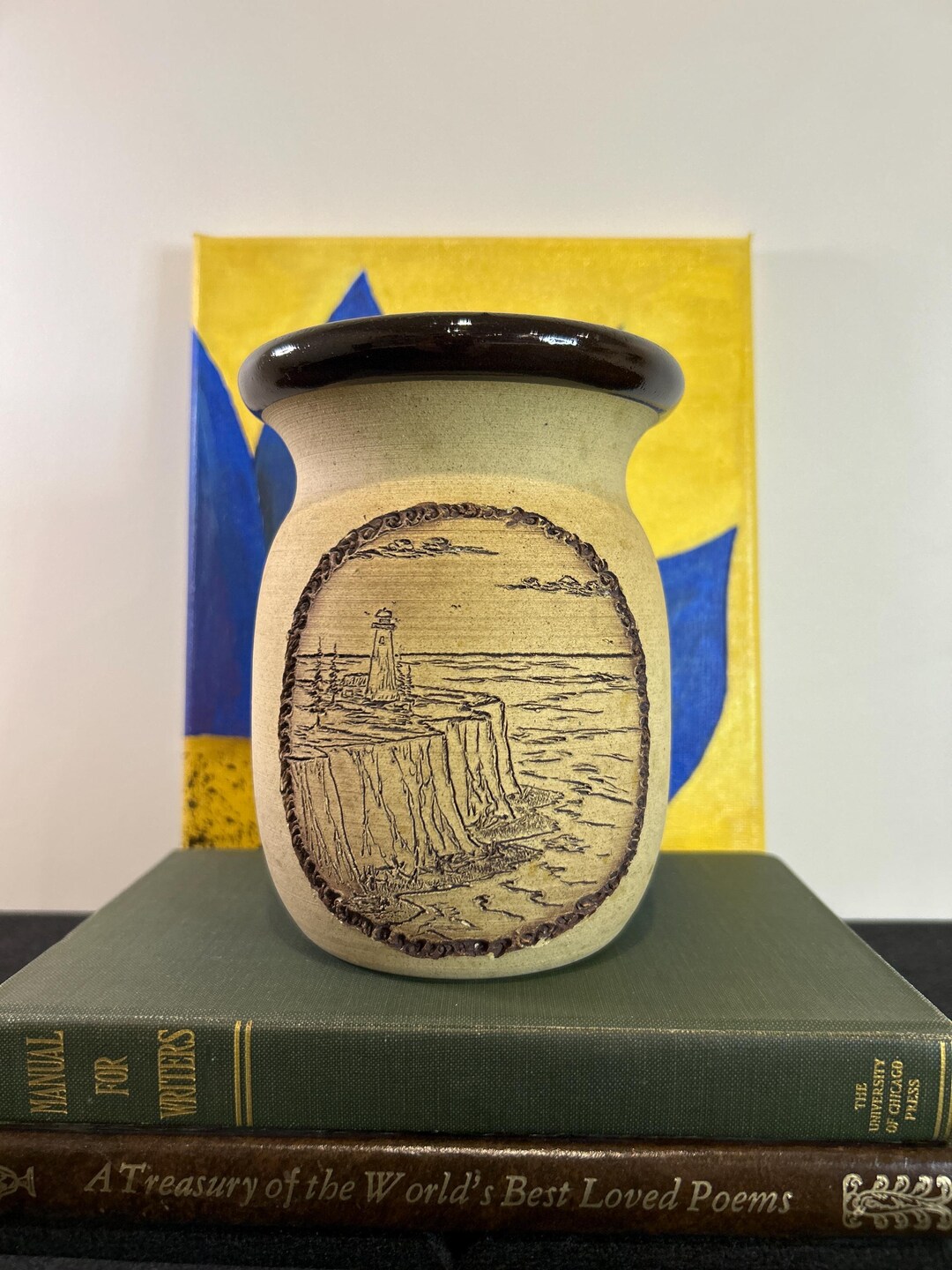 Frantic Art Ceramic Crock Vase by Wray and Kay Sheen | Point Wilson ...