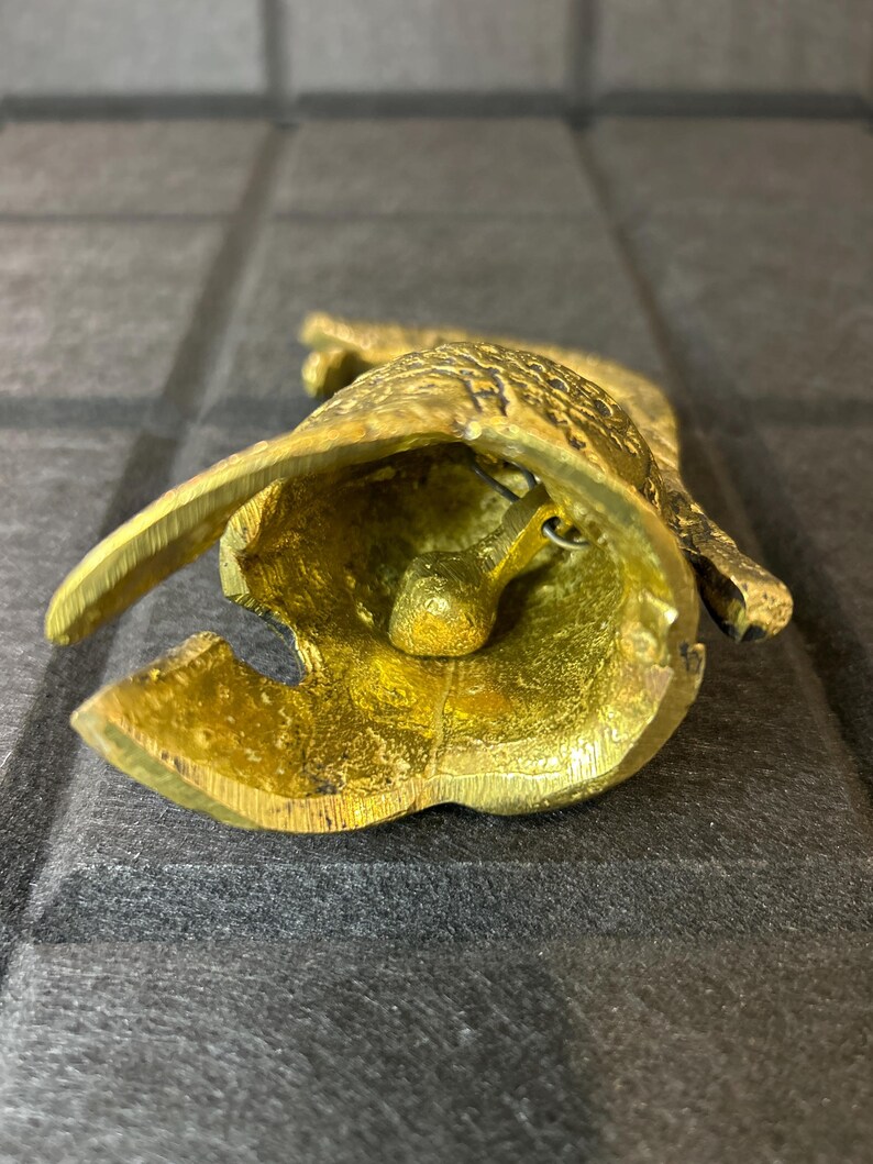 Roman Gladiator Helmet Hand Bell | Vintage Italian Brass | Art Deco ...