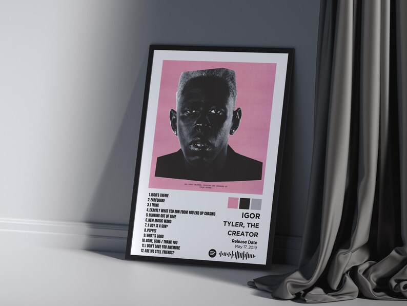 Tyler, the Creator IGOR Album Poster Custom Printable Wall Art, Music Decor, Digital Download ...