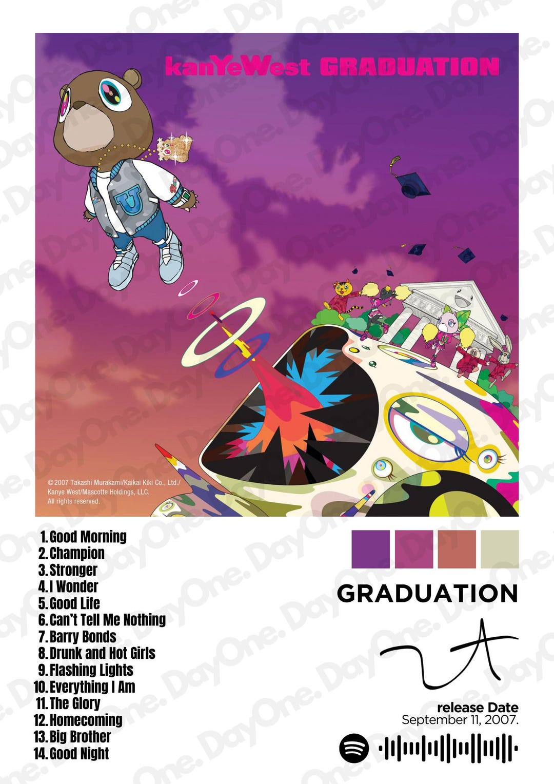 Kanye Graduation - Etsy