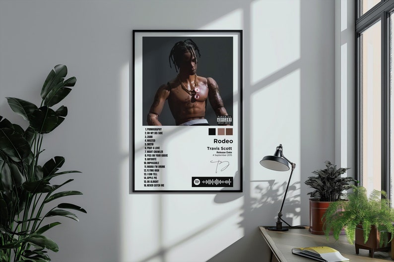 Travis Scott Rodeo Album Cover Poster High-quality Digital Download ...