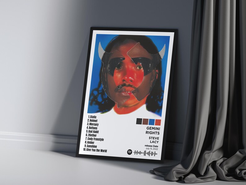 Gemini Rights by Steve Lacy Custom Album Art Poster Digital Download ...