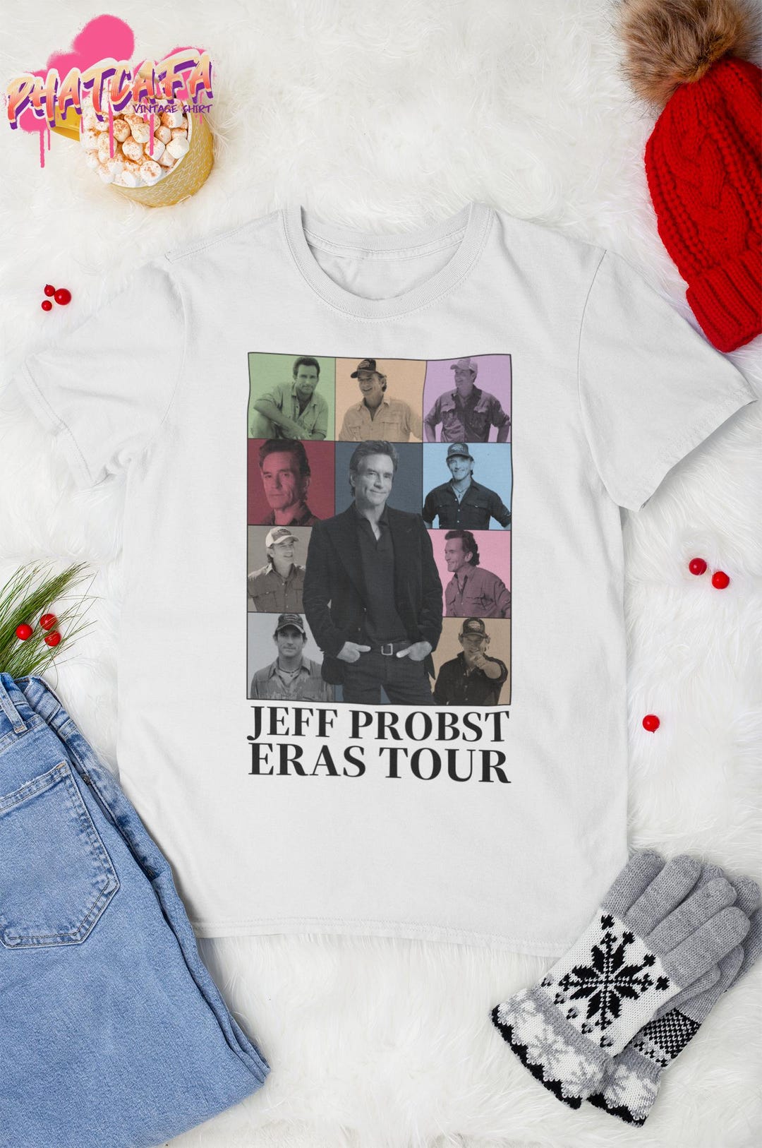 Jeff Probst the Eras Tour Vintage T-shirt, Jeff Probst Fans, Jeffrey ...