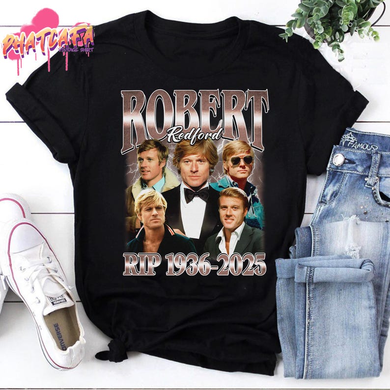 Robert Redford Rip Vintage T-shirt, Charles Robert Redford Shirt ...