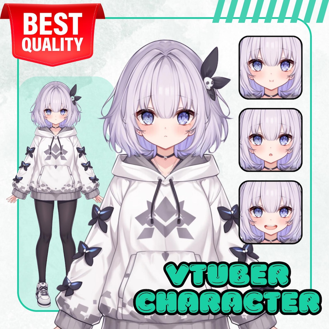 Custom Vtuber Model for Commercial Use Live 2D Vtuber Model Vtuber ...