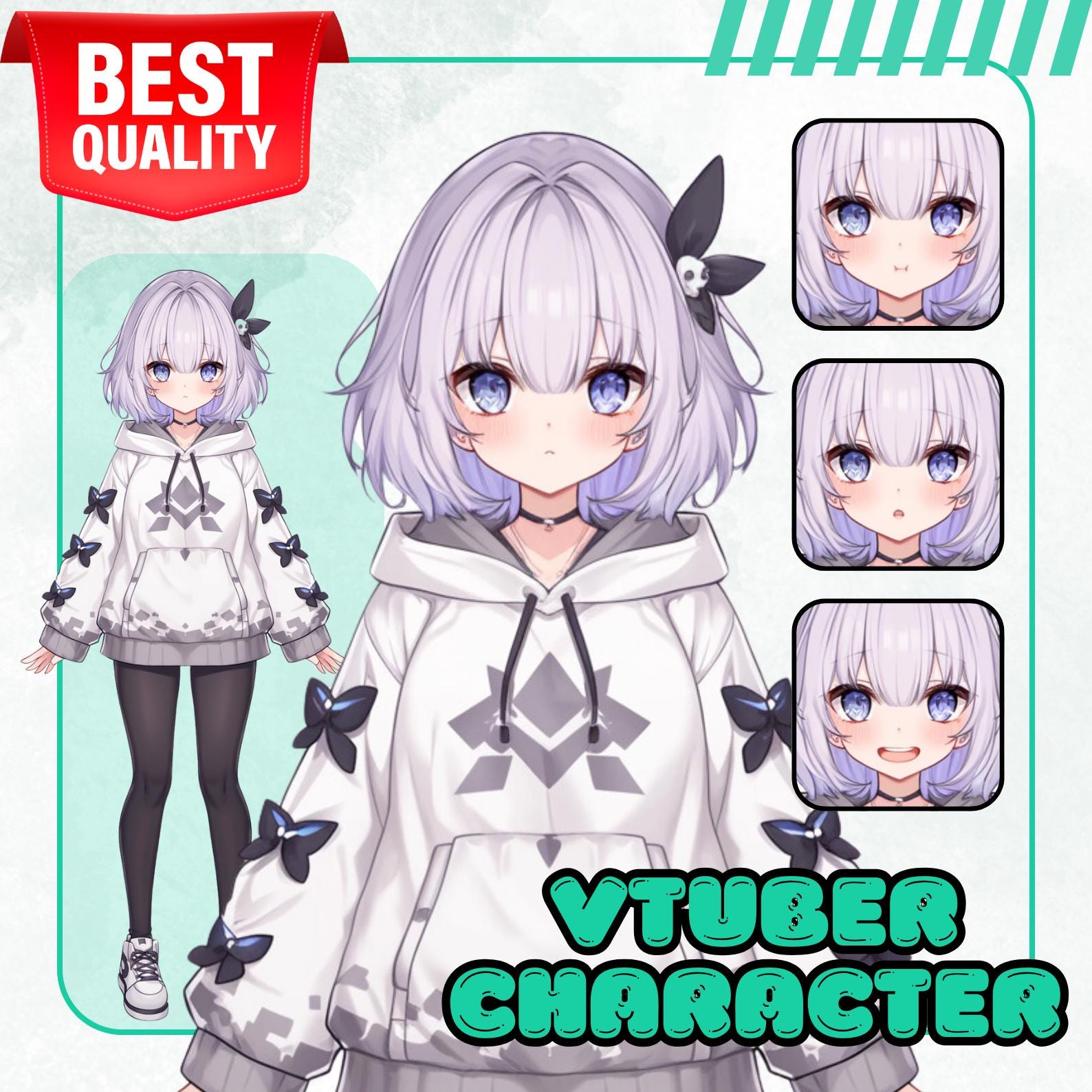Custom Vtuber Model for Commercial Use Live 2D Vtuber Model Vtuber ...