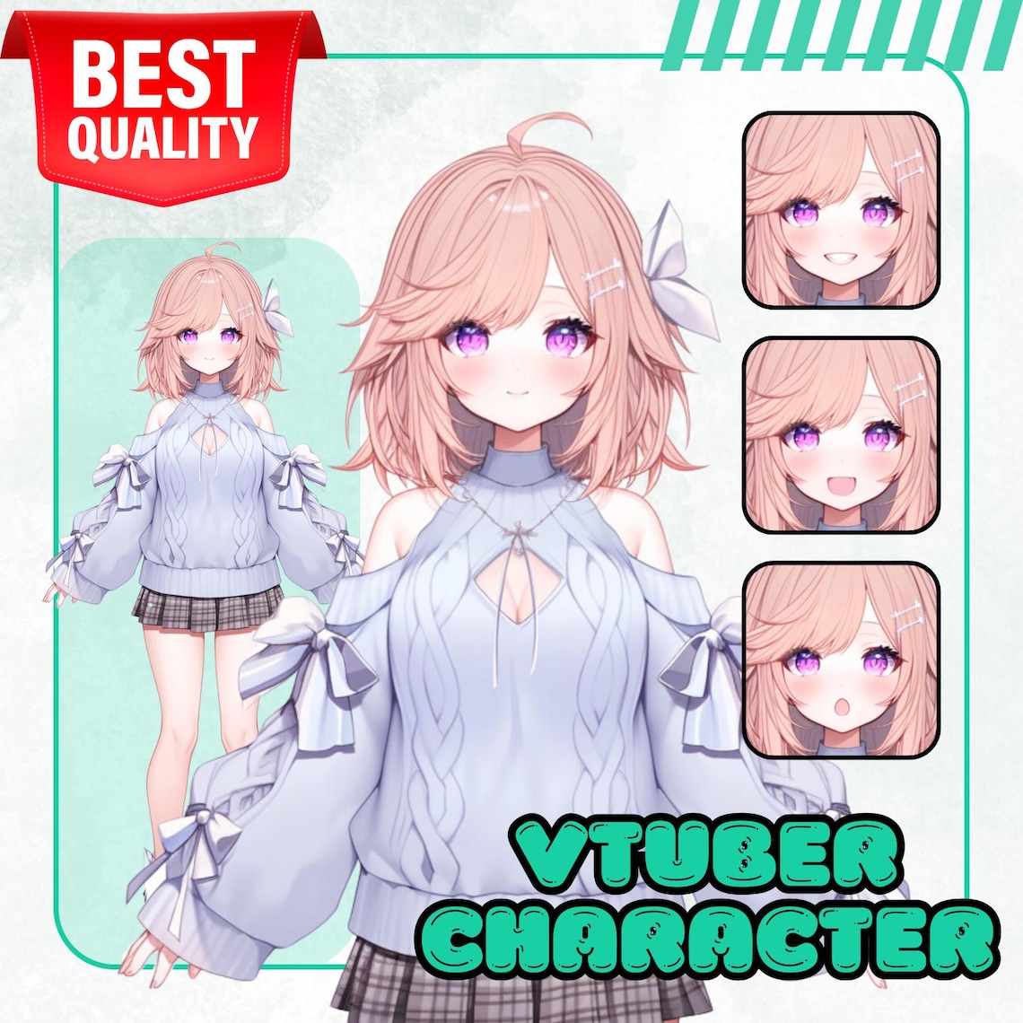 Custom Vtuber Model for Commercial Use Live 2D Vtuber Model Vtuber ...