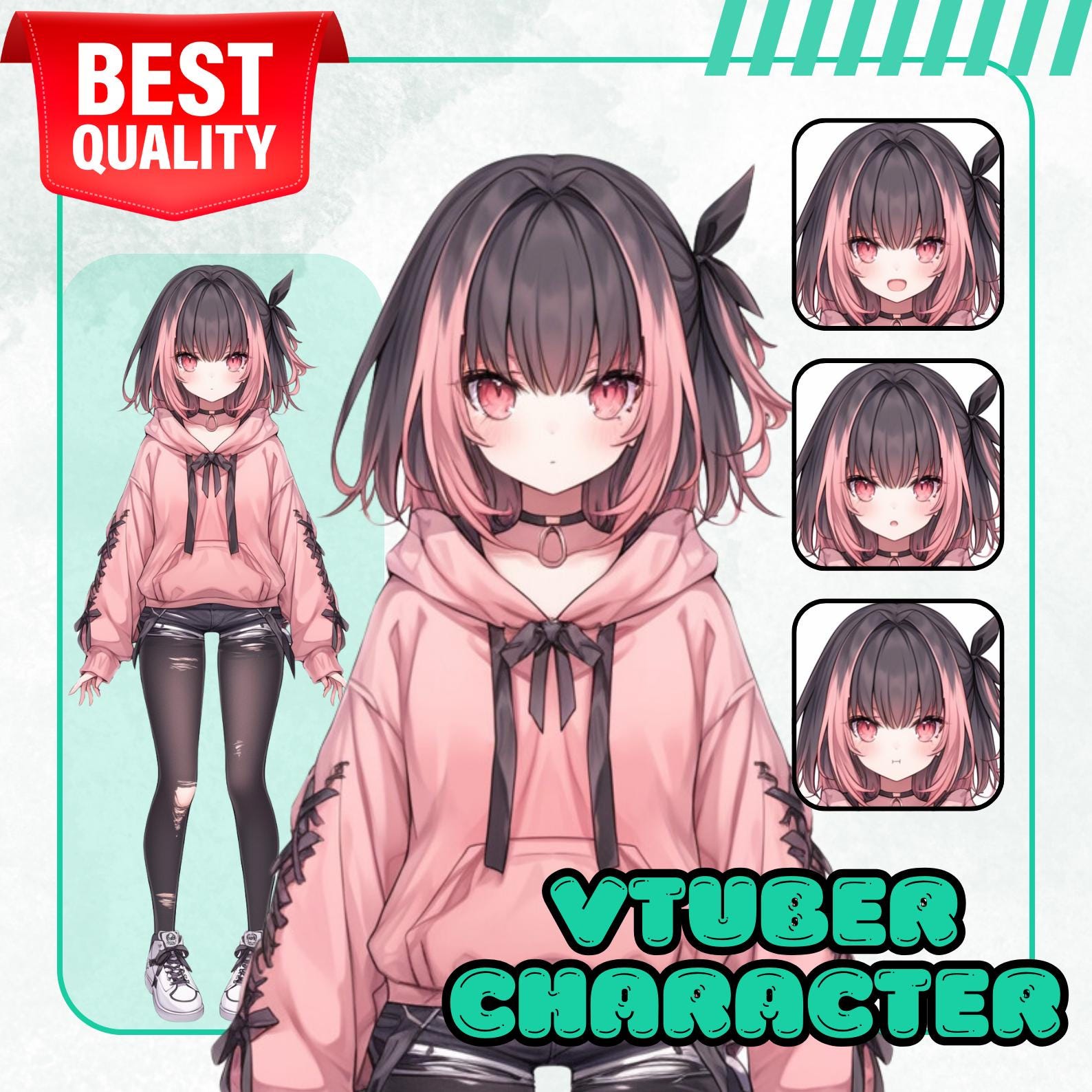 Custom Vtuber Model for Commercial Use Live 2D Vtuber Model Vtuber ...