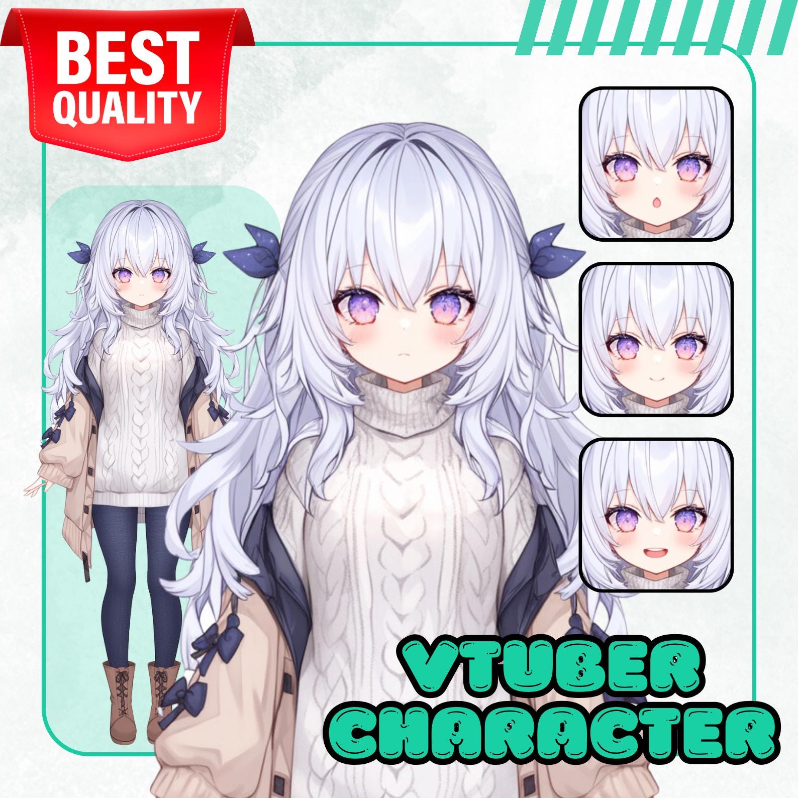 Custom Vtuber Model for Commercial Use Live 2D Vtuber Model Vtuber ...
