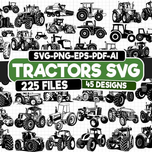 Tractor Svg - Etsy