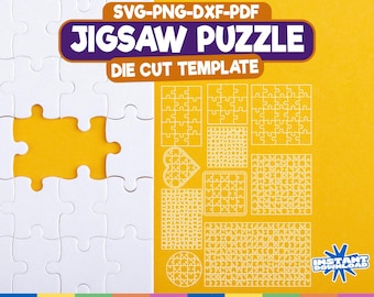 Jigsaw Puzzle Die Cut Template, Puzzle Template Svg, Puzzle Svg ...