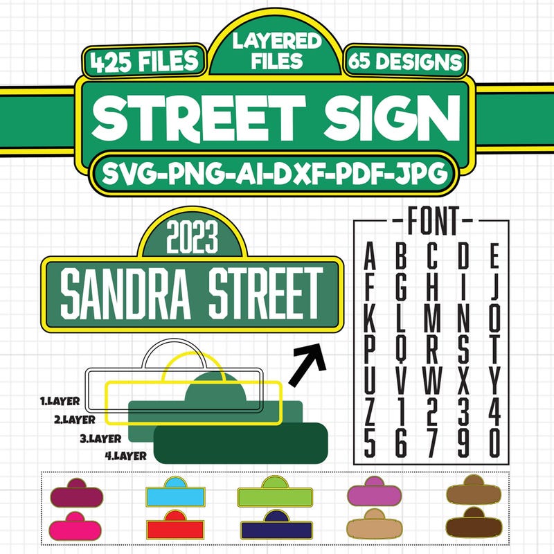 Street Sign Clipart - Etsy