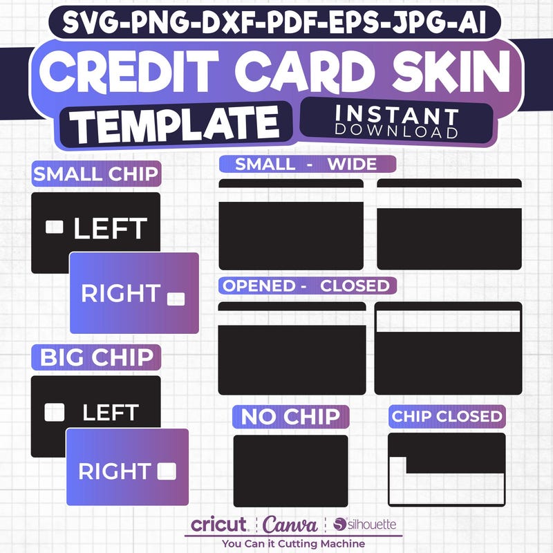 Credit Card Skin - Etsy