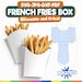 French Fries Box Template, French Fry Box SVG, Fried Potato Box ...
