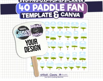14 Paddle Fan Template Svg, Church Fan Template, Hand Heart Fan ...