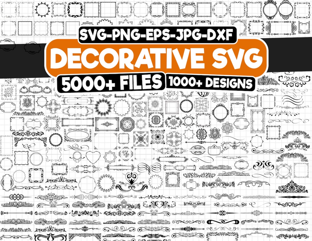 Decorative Elements SVG, Ornaments Svg, Vintage Decorative Svg ...