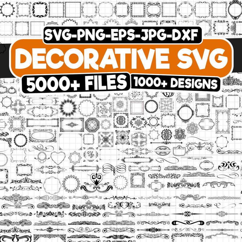 Elegant Wedding Frame Svg - Etsy