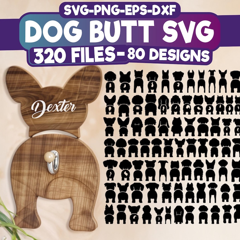 Dog Butt Svg - Etsy