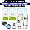 Shot Glass Box - Canva Printable Template - Etsy
