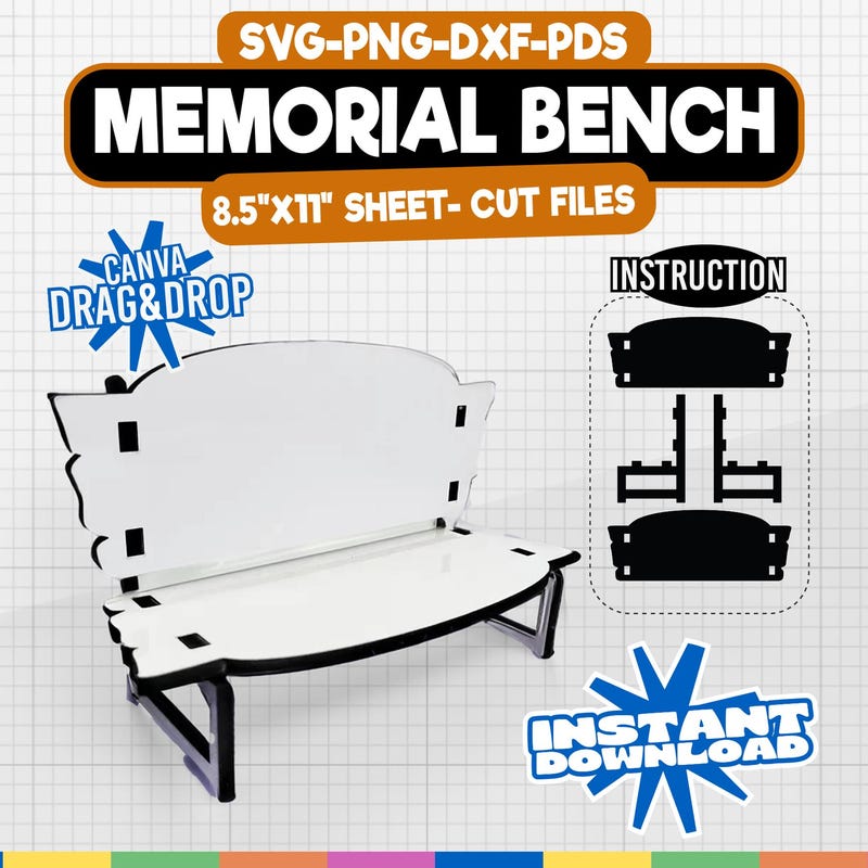 Memorial Bench - Etsy