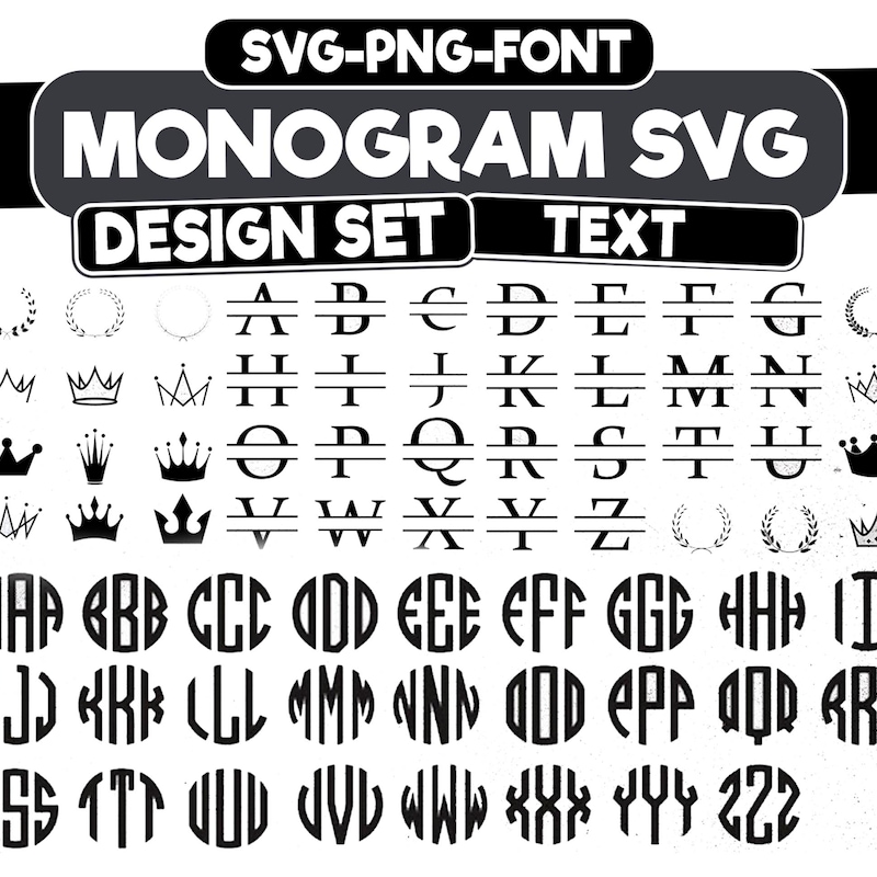 Monogram Crown - Etsy