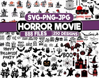 Halloween Horror SVG Bundle: 70+ Layered Files - Etsy