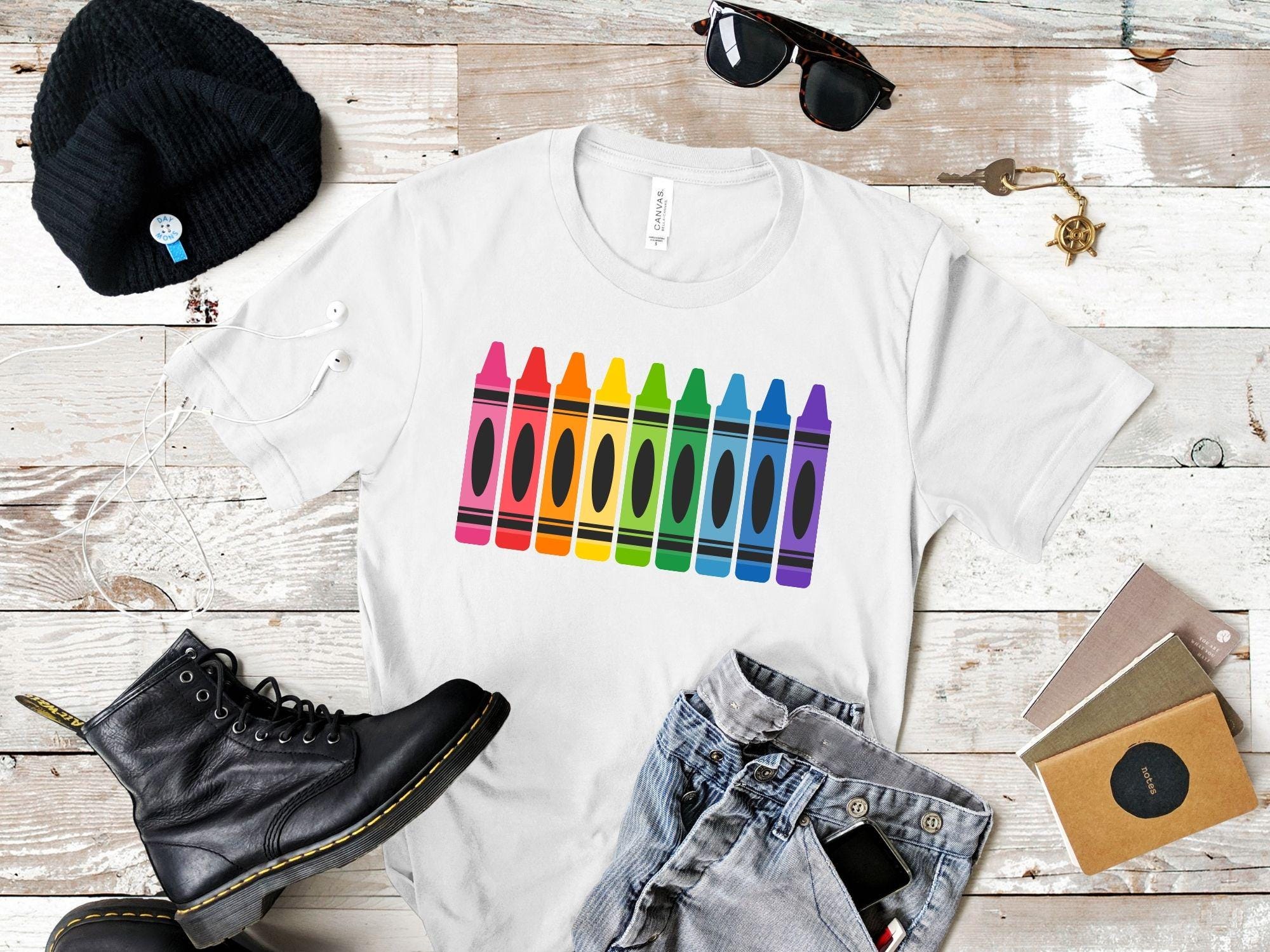 Crayon Split Monogram SVG Bundle: Teacher Cut File (digital Download ...