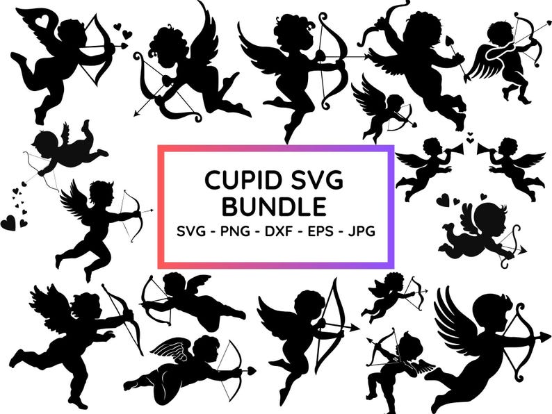 Cupid SVG Bundle: Valentine's Day Clipart (digital Download) - Etsy