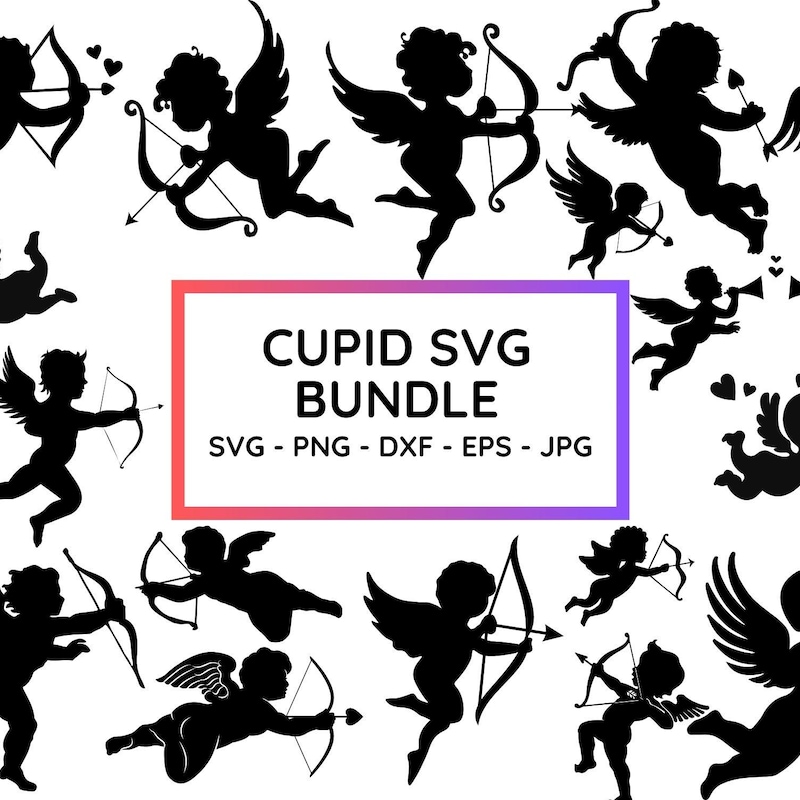 Valentines Cupid Svg - Etsy