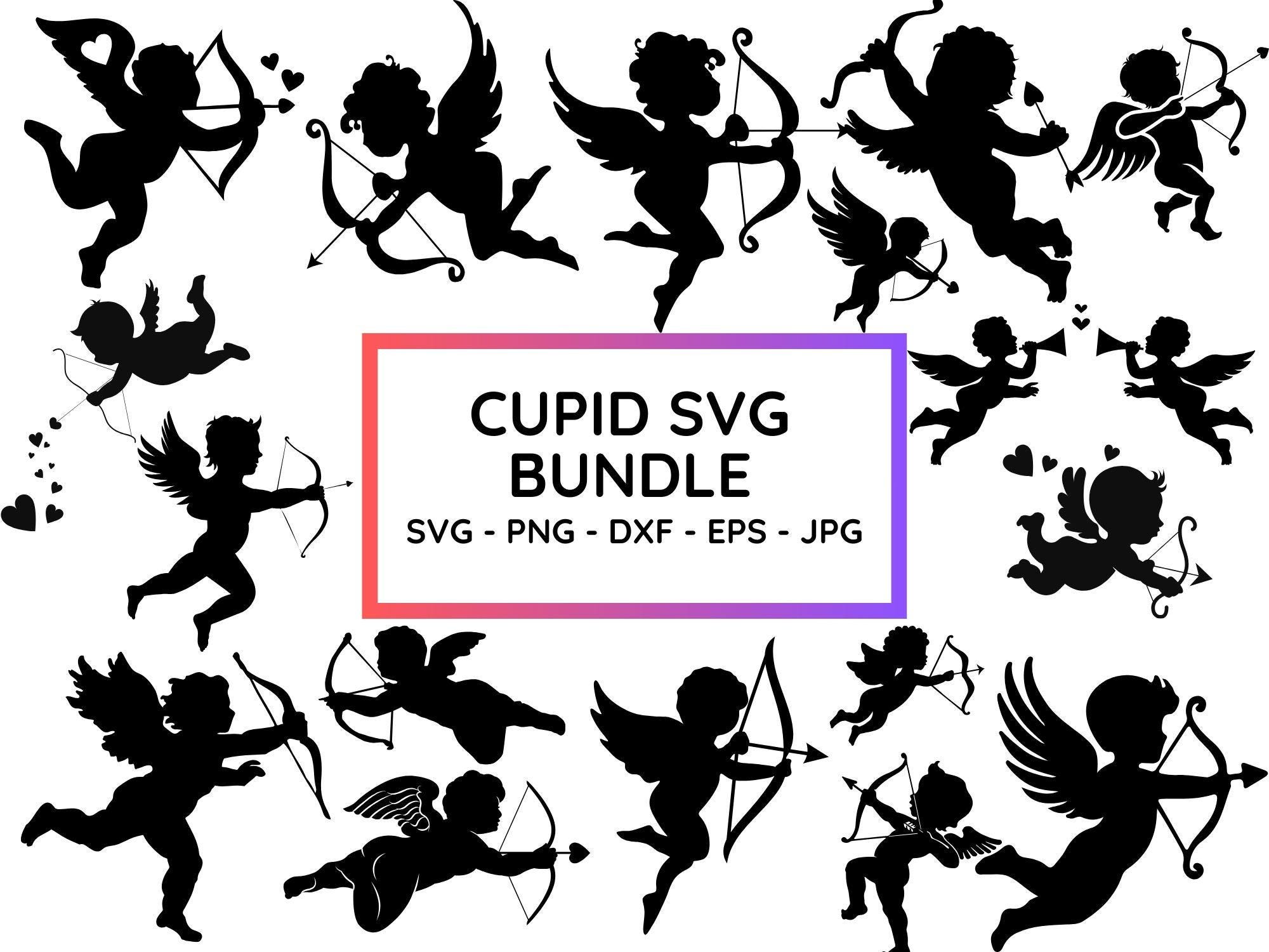 Cupid SVG Bundle: Valentine's Day Clipart (digital Download) - Etsy