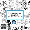 Cleaning Service Svg Bundle, Cleaning Tools Svg, Cleaning Equipment Svg ...