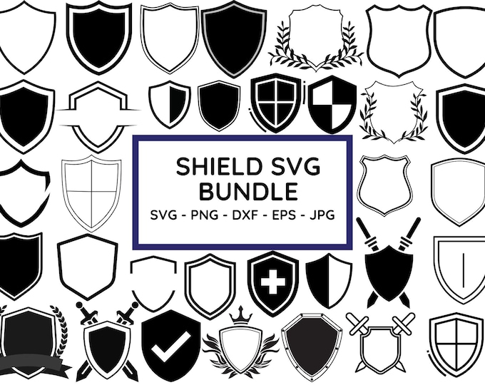 Shield | Crest | Vector Image | Digital Download | JPEG - PNG - PDF ...