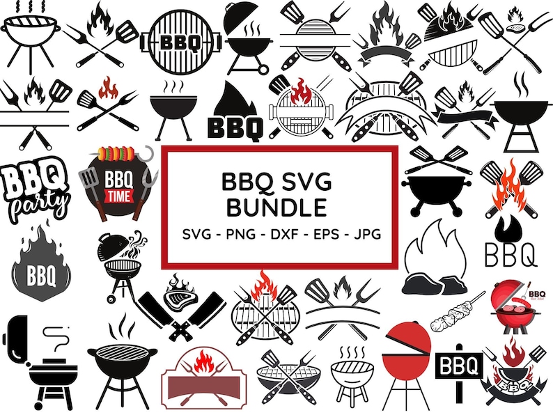 Barbeque SVG Bundle, BBQ Svg Bundle, BBQ Svg, Grilling Svg, Kitchen Svg ...