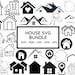 House SVG Bundle: Clipart, Vector, Silhouette (digital Download) - Etsy