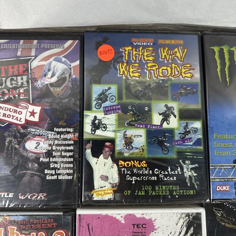 Lot of 15 Vintage 2000s Motocross & Motorcycle, Dvds All New and Sealed ...