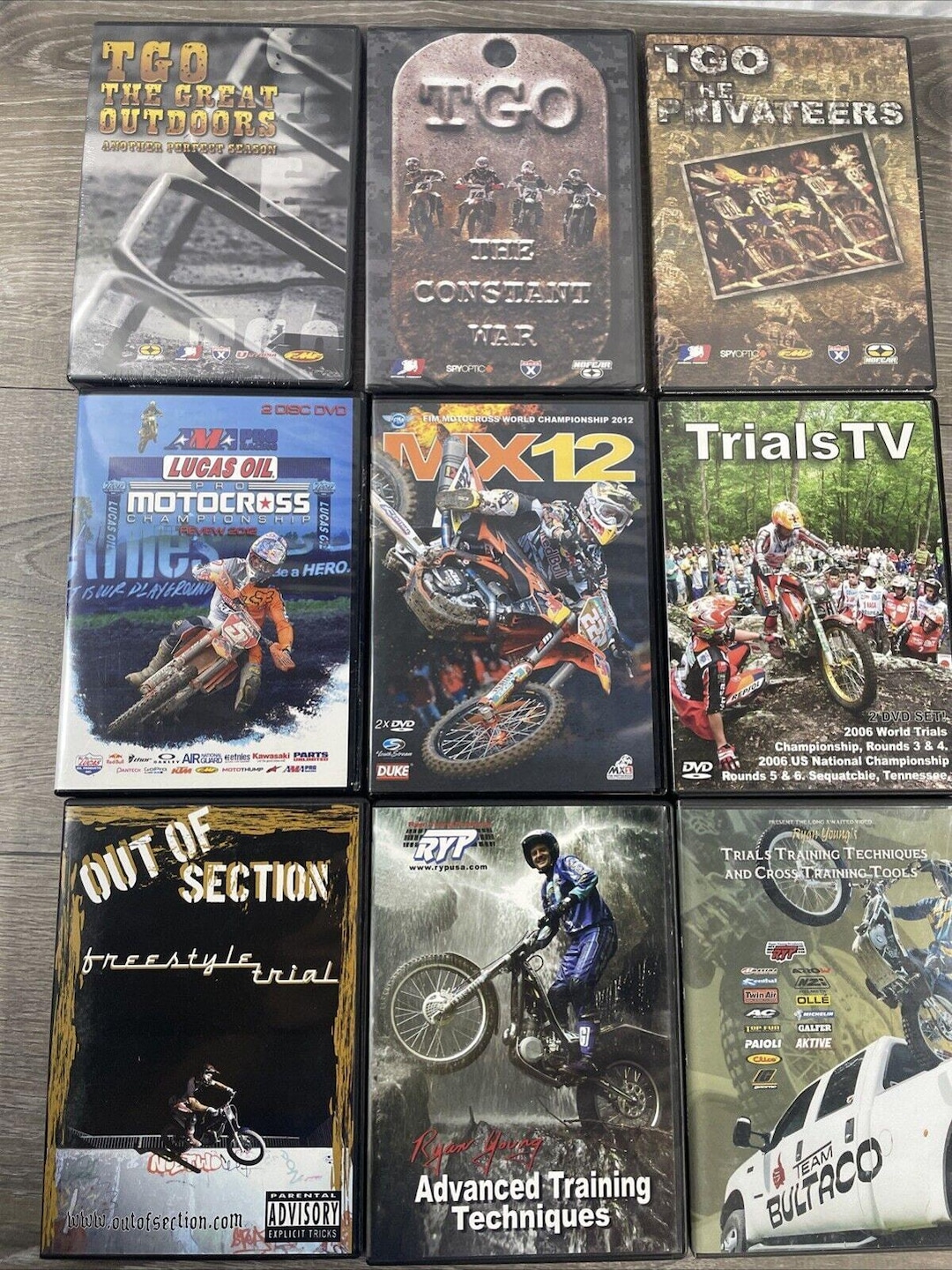 Lot of 9 Vintage Early 2000s Motocross & Motorcycle, Dvds 3 New /6 Used ...