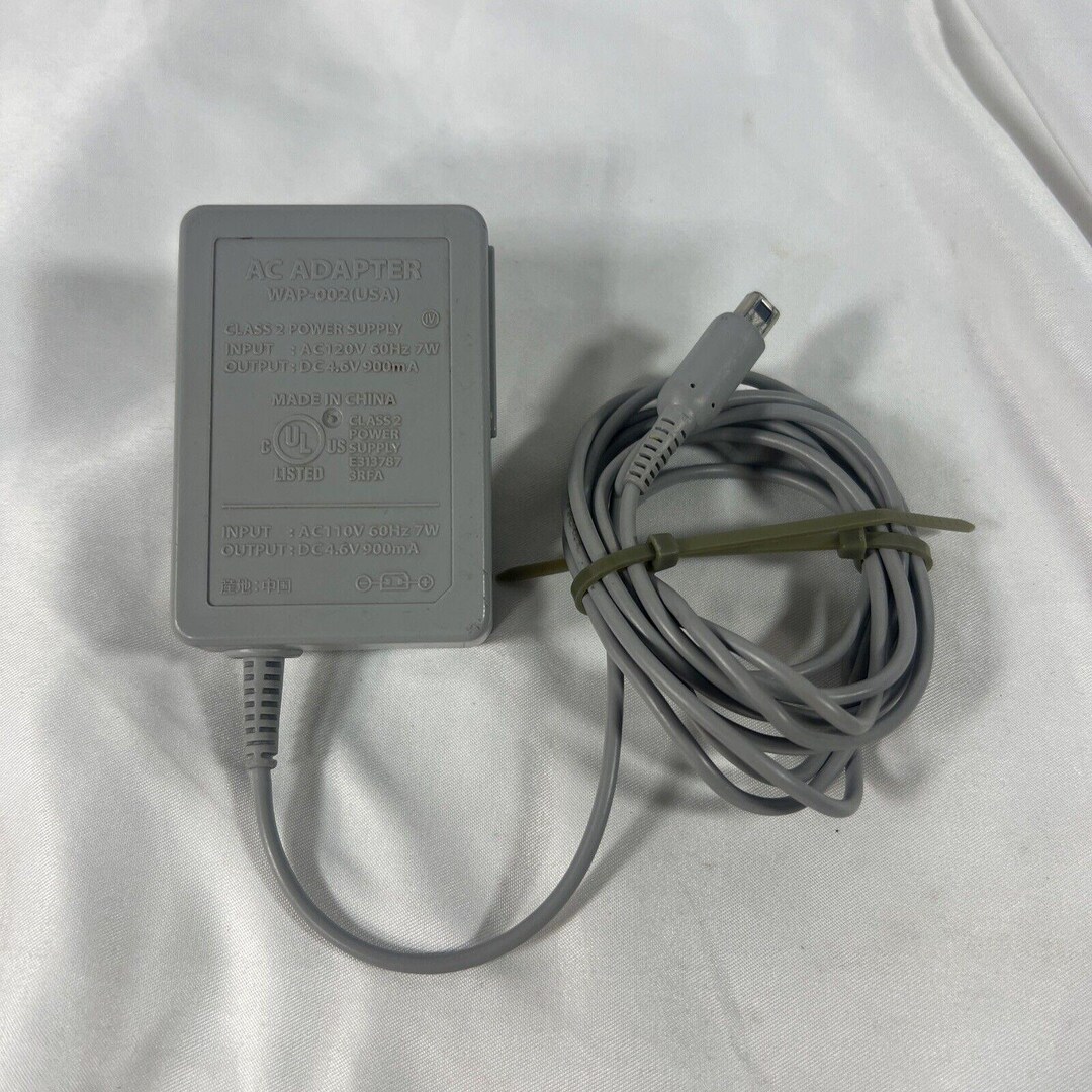 Nintendo WAP-002 Dsi XL 3ds Ac Adapter Charger Power Cable Official Oem ...