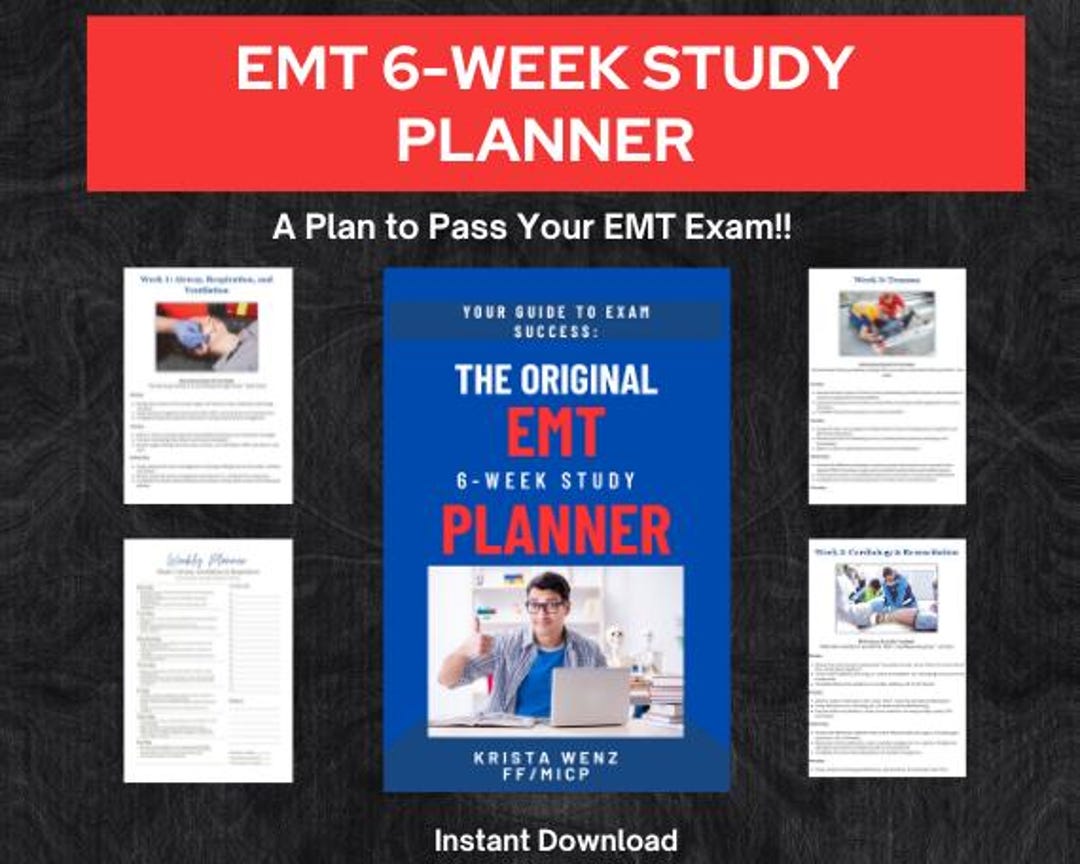 The Original EMT 6-week Study Planner: Weekly Outlines, Daily Goals ...
