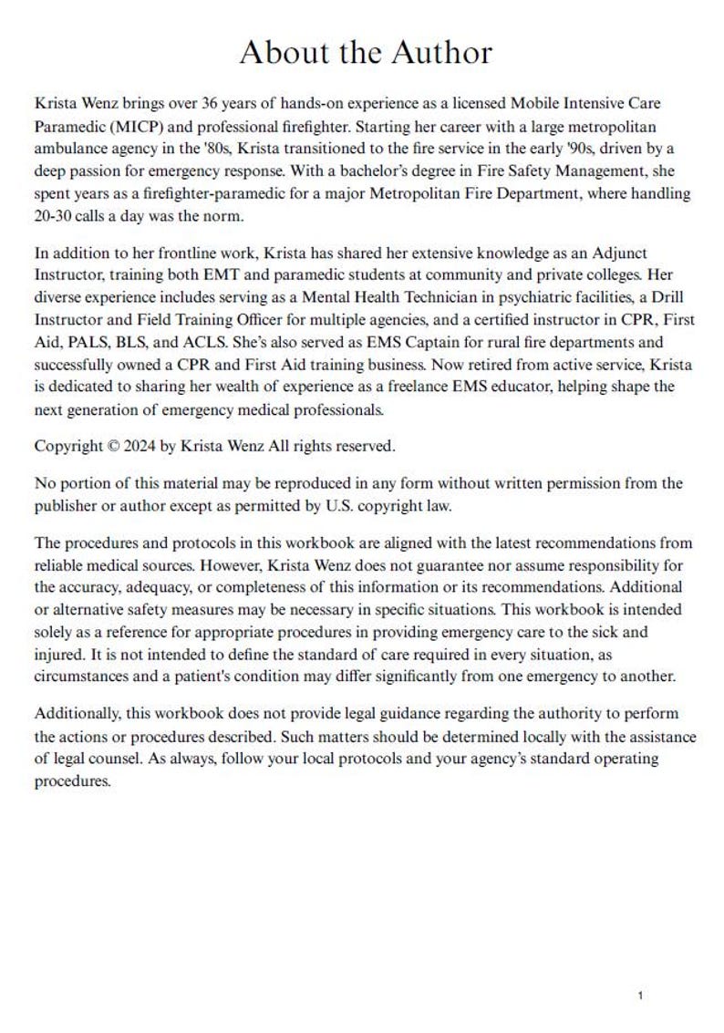 EMT Medical Scenarios Workbook 2025, 50 Realistic EMS Calls With 350 ...
