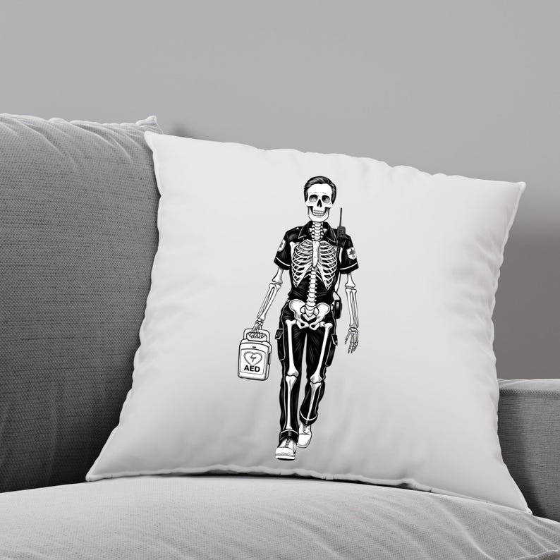 EMS Skeletons Clipart Pack for Paramedic and EMT Designs, 12 Funny ...