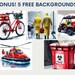 20 Watercolor EMS Digital Backgrounds, EMT Paramedic Scrapbook Paper ...