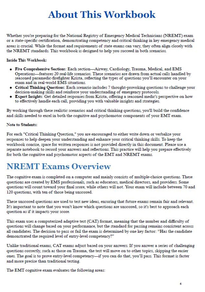 Ultimate EMT Exam Prep Bundle: 100 Real-life Scenarios + 500 NREMT Test ...