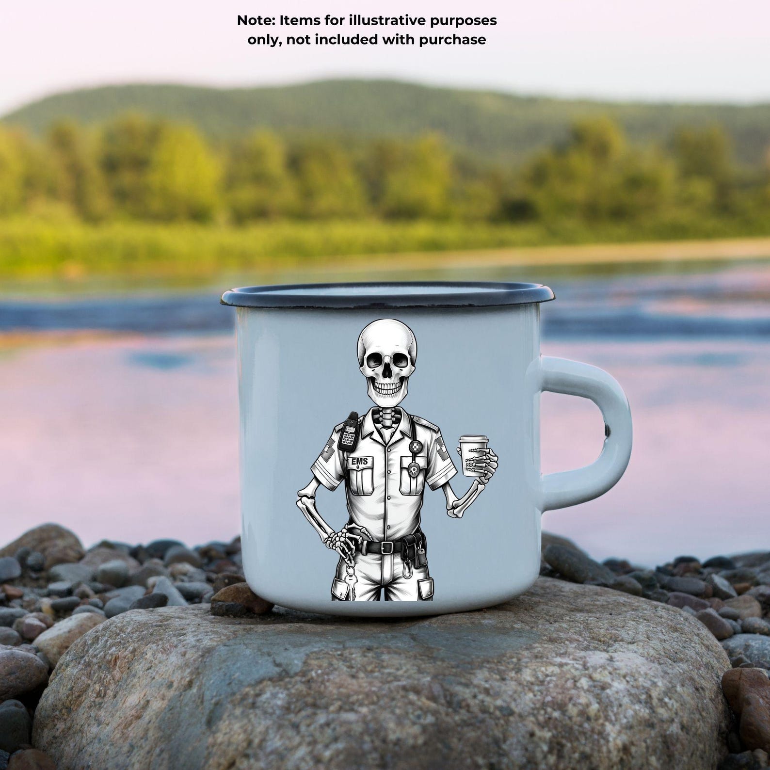 EMS Skeletons Clipart Pack for Paramedic and EMT Designs, 12 Funny ...