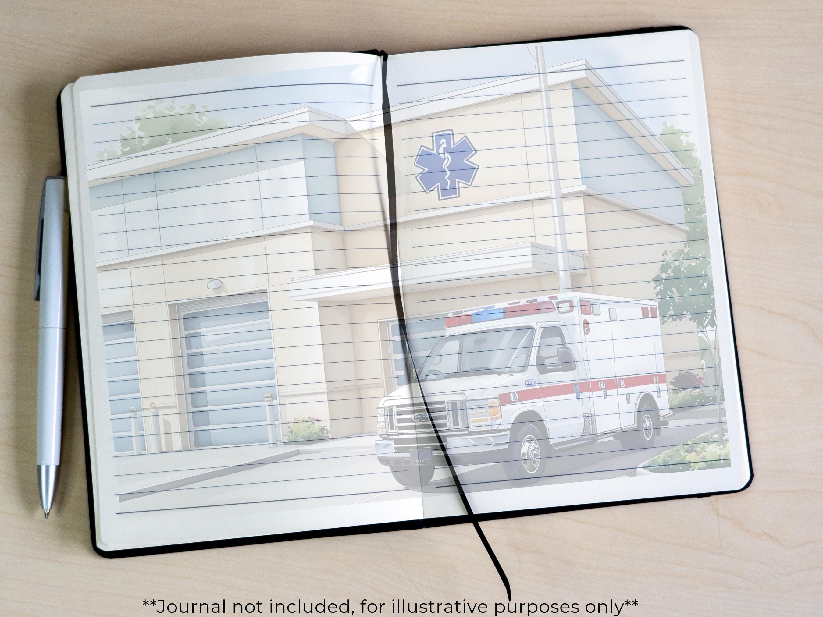 20 Watercolor EMS Digital Backgrounds, EMT Paramedic Scrapbook Paper ...