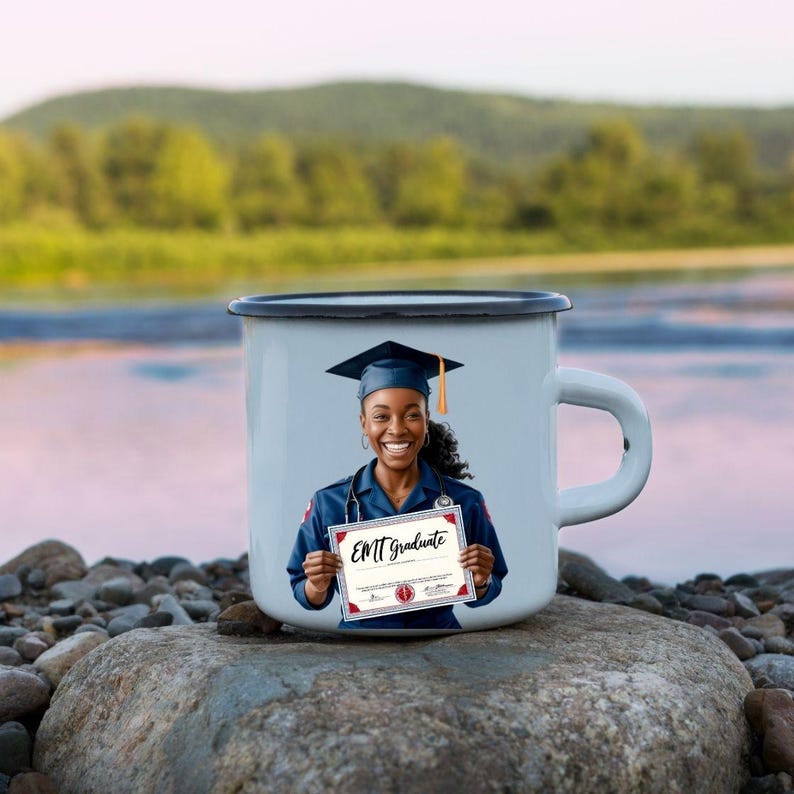 Watercolor EMT Graduate Clipart Pack With Diverse Students, 12 EMT ...