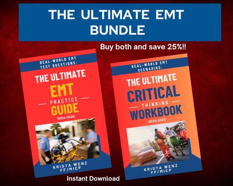 Ultimate EMT Exam Prep Bundle: 100 Real-life Scenarios + 500 NREMT Test ...