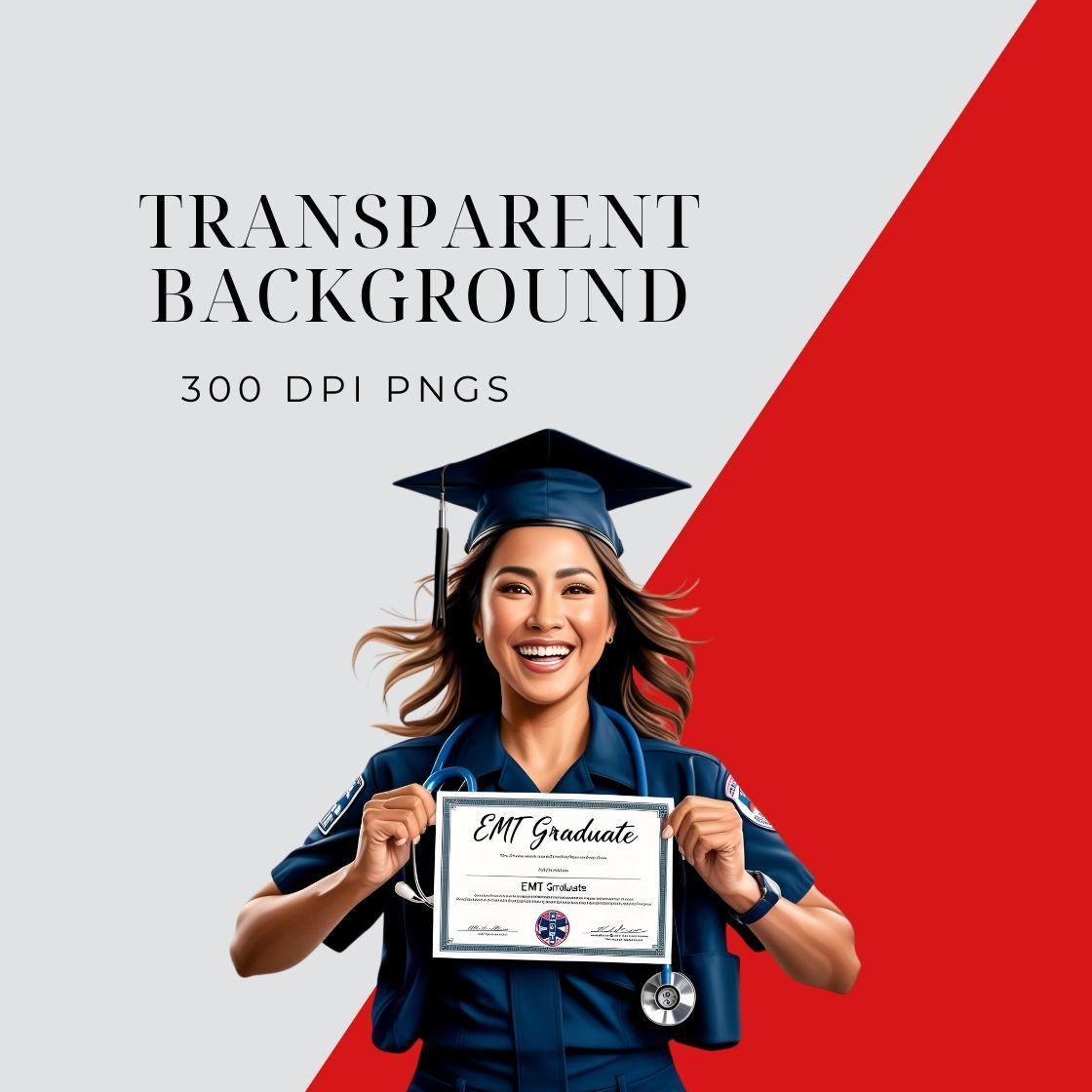 Watercolor EMT Graduate Clipart Pack With Diverse Students, 12 EMT ...