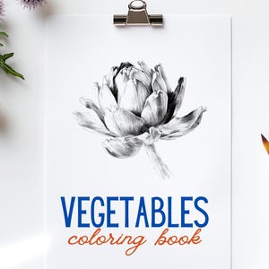Printable Vegetable Coloring Pages | Hand-drawn Style PDF for ...