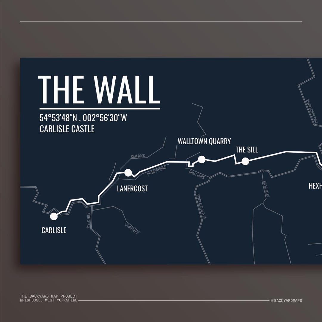The Wall, Race Route Poster. Ultramarathon Gift. Personalised Gift for ...